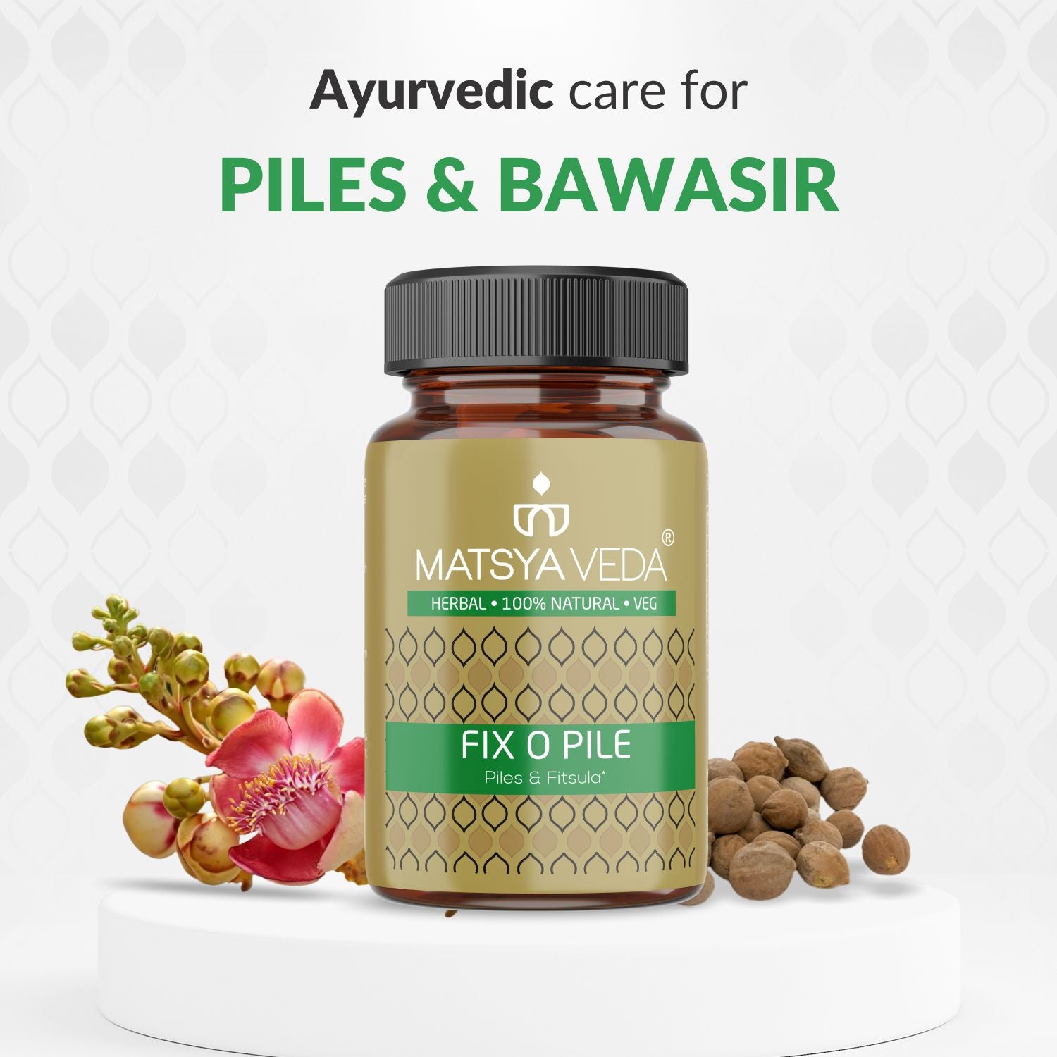 Ayurvedic Piles Care Capsule, Relief From Pain, Bleeding & Constipation ...
